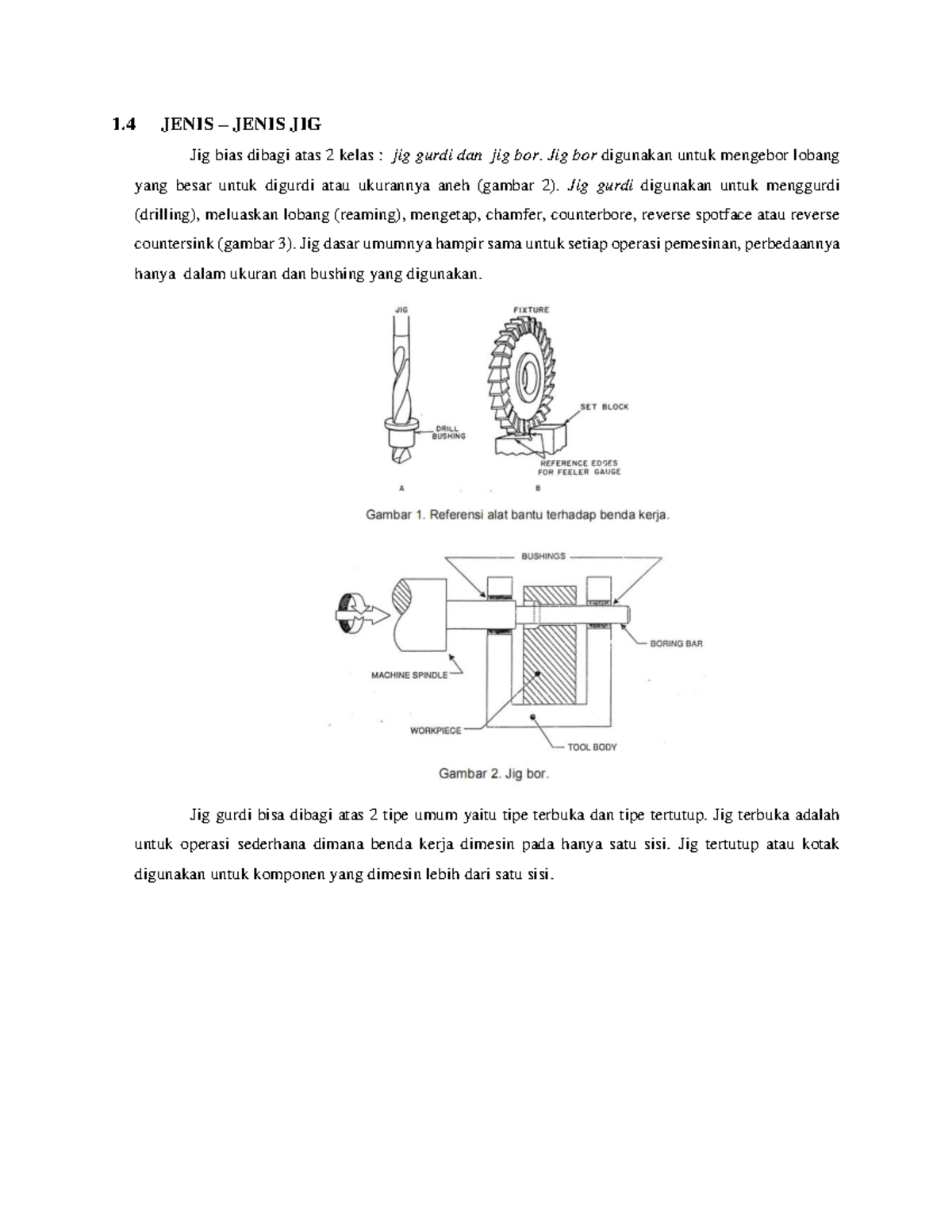 Jenis-jenis jig - 1 JENIS – JENIS JIG Jig bias dibagi atas 2 kelas ...