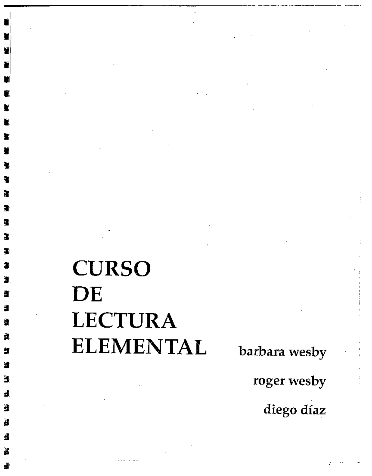 Curso de lectura elemental de Wesby, Wesby y Díaz - matemáticas - Studocu