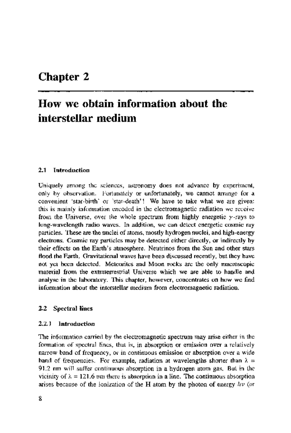 10 - GOOD STUFF - Chapter 2 How we obtain information about the ...