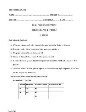 2260 form 4 chemistry paper 2 end of term 1 examination 2024 pdf format ...