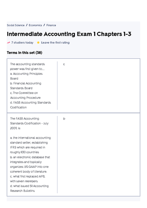 Intermediate Accounting Midterm 1 Flashcards - Intermediate Accounting Midterm 1 7 studiers ...