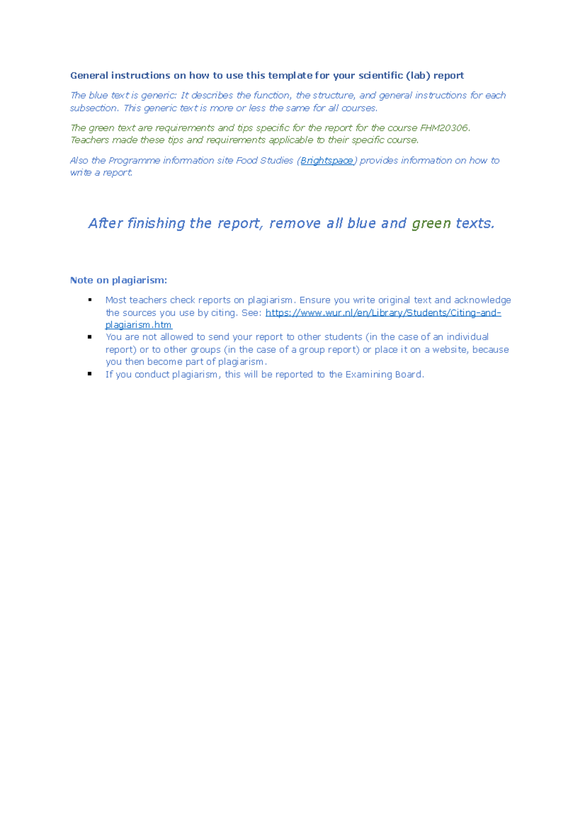 Microbio for food Labreport exp 4 - General instructions on how to use ...