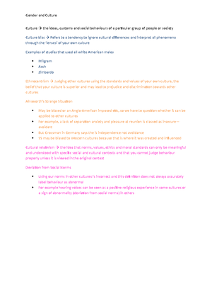 Discuss Culture Bias in Psychology (16 marks) - There are two forms of ...