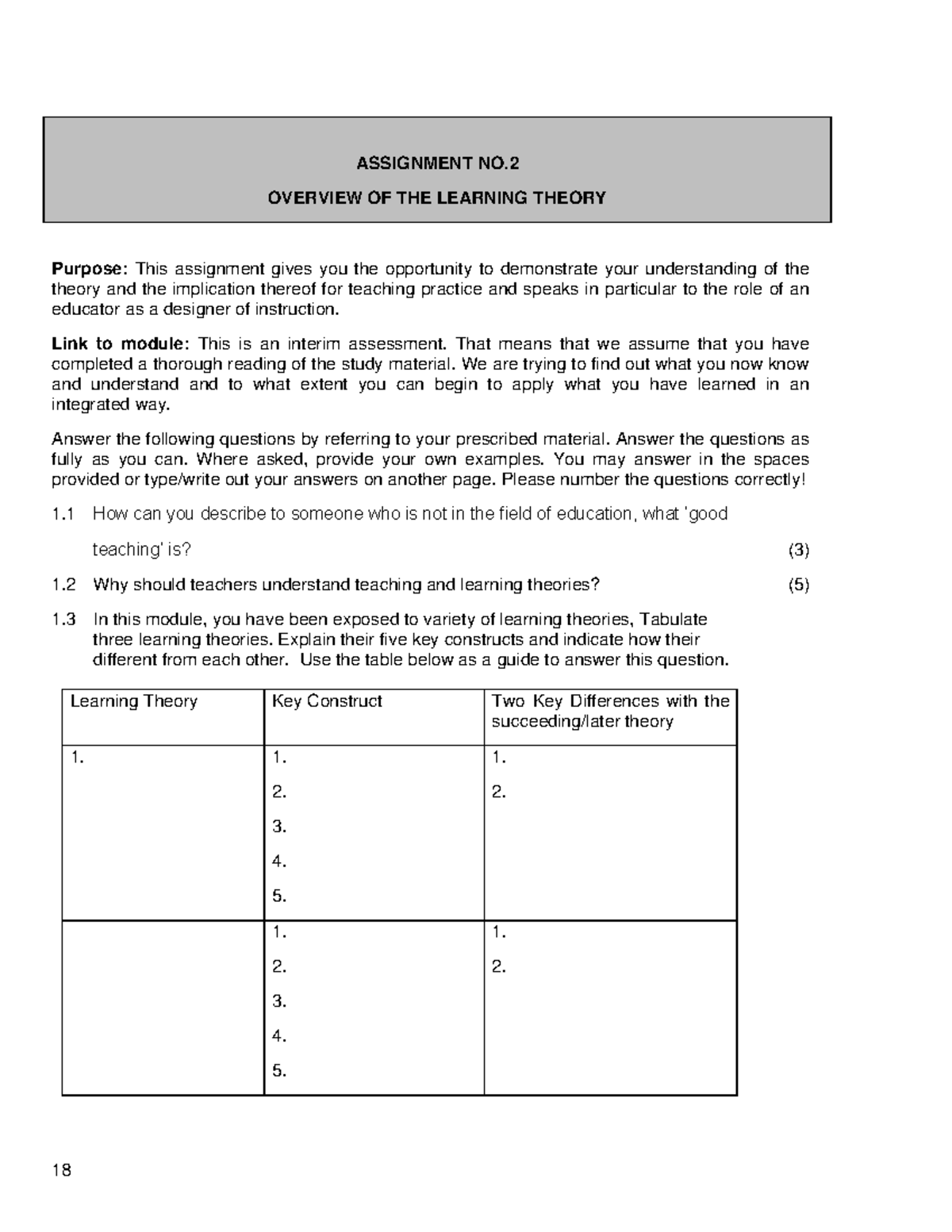ISC3701 ASS2 55687040 - 96% - 18 ASSIGNMENT NO. OVERVIEW OF THE ...