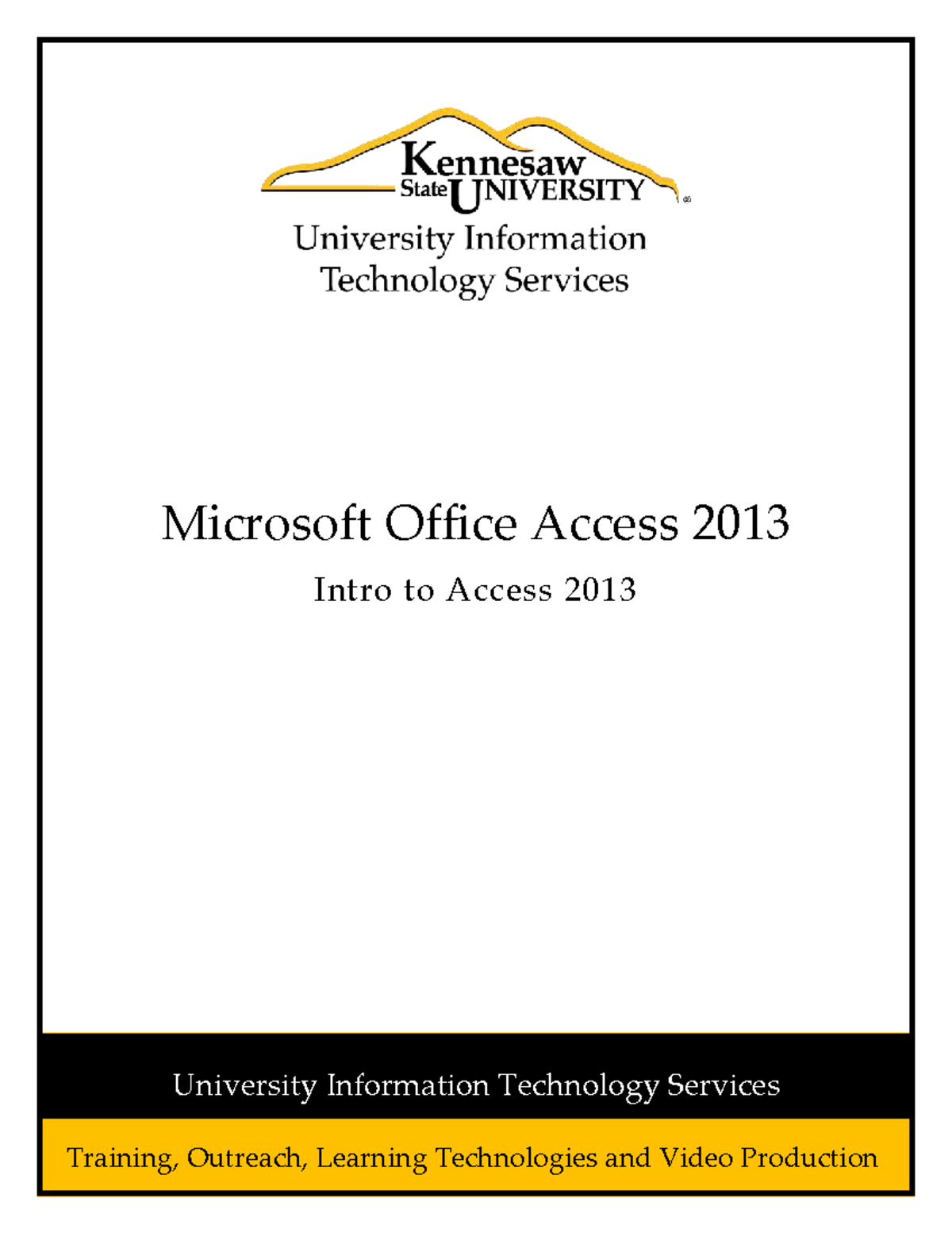 0331 introduction to microsoft access 2013 - Microsoft Office Access ...