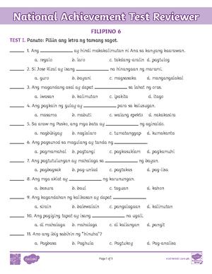 NAT Reviewer in Science Grade 6 - NAT – SCIENCE VI REVIEWER ...