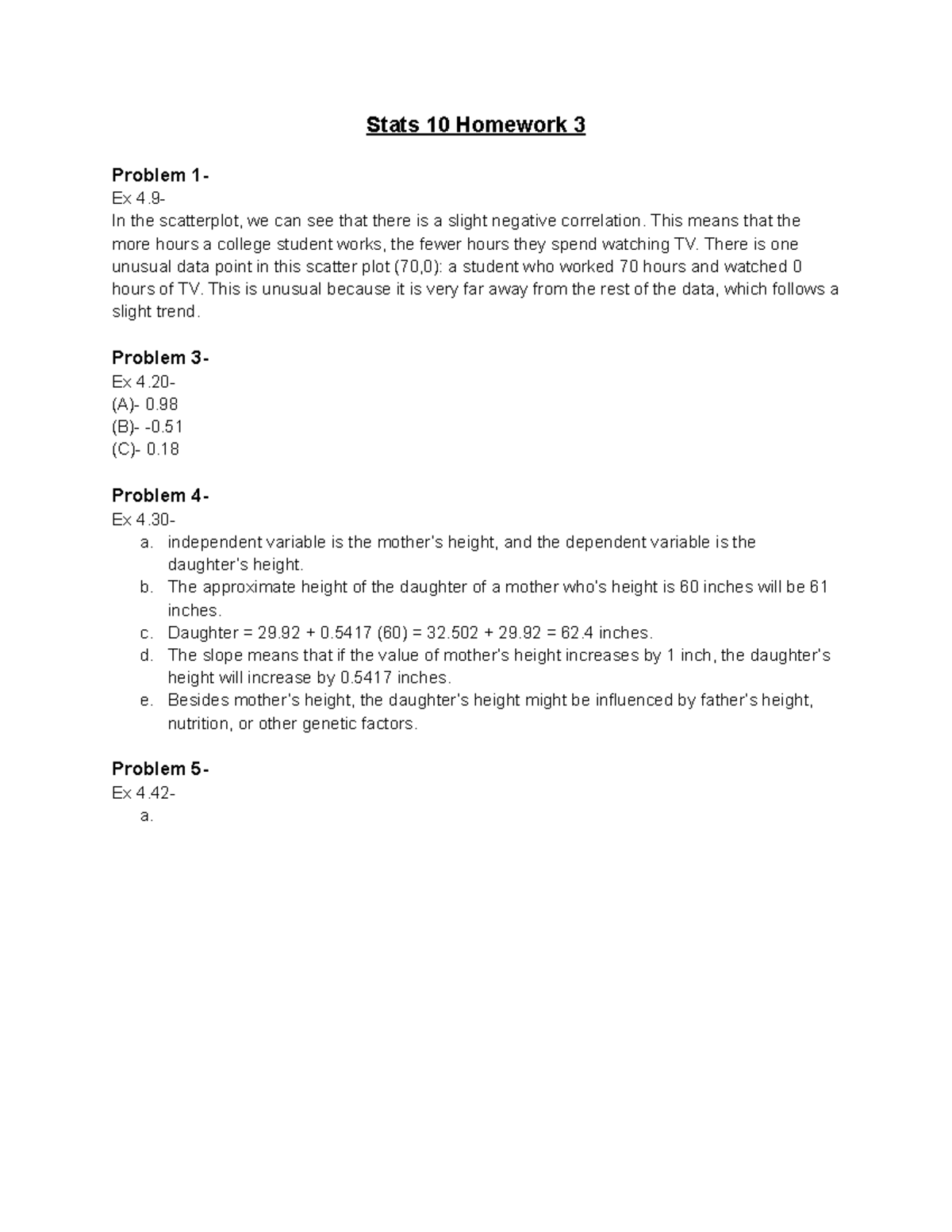 Ganeriwala Vedant HW3 - Math HW - Stats 10 Homework 3 Problem 1- Ex 4 ...