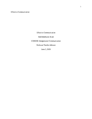Communication IS1 - Ashford University - Conversation Is vital ...