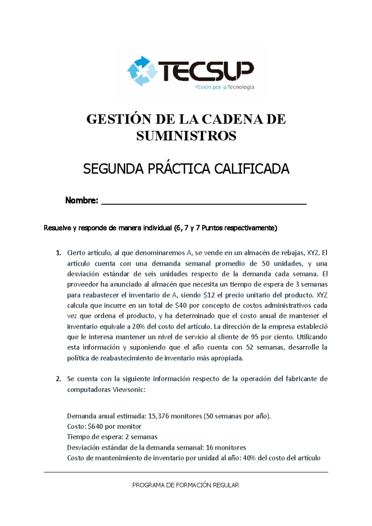 PCAL 02 Rizaguirre 2023 01 - GESTIÓN DE LA CADENA DE SUMINISTROS ...