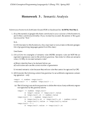 CS 3361 Review - Cheat Sheet - CS 3361 - 9 (b) fig Chapter 4 I ####### Problem 7 s chapters ...