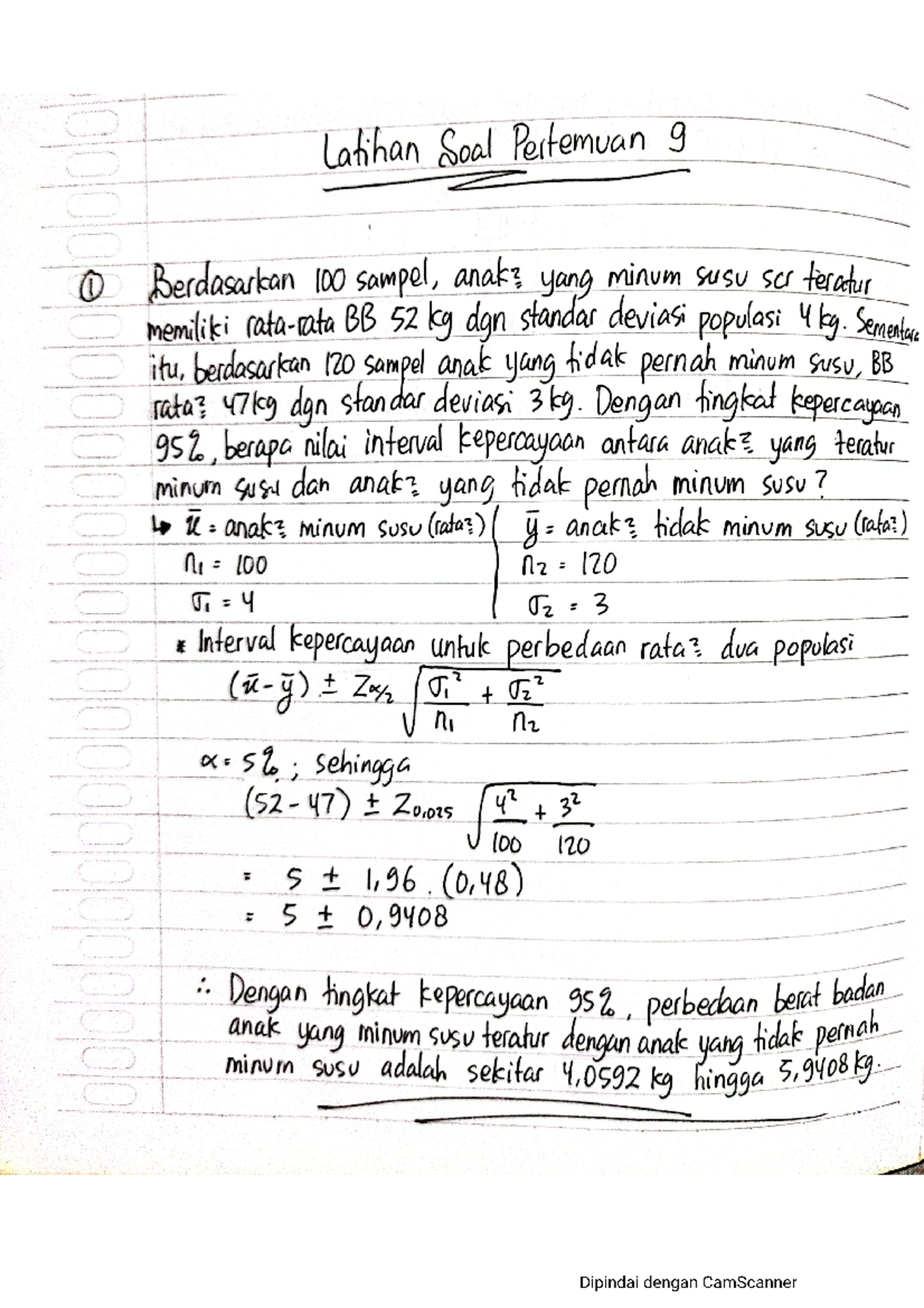 Statmat II - Kumpulan soal-soal Statistika Matematika II. - Studocu