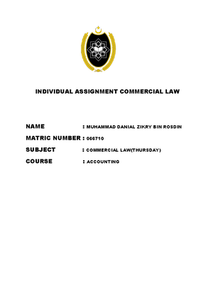 Tutorial Exercise WEEK 5 - TUTORIAL EXERCISE WEEK 5 (PAST YEAR QUESTION ...