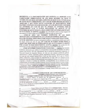 Modelo DE LA Compulsa DEL ACTO DE Notoriedad - MODELO DE LA COMPULSA ...