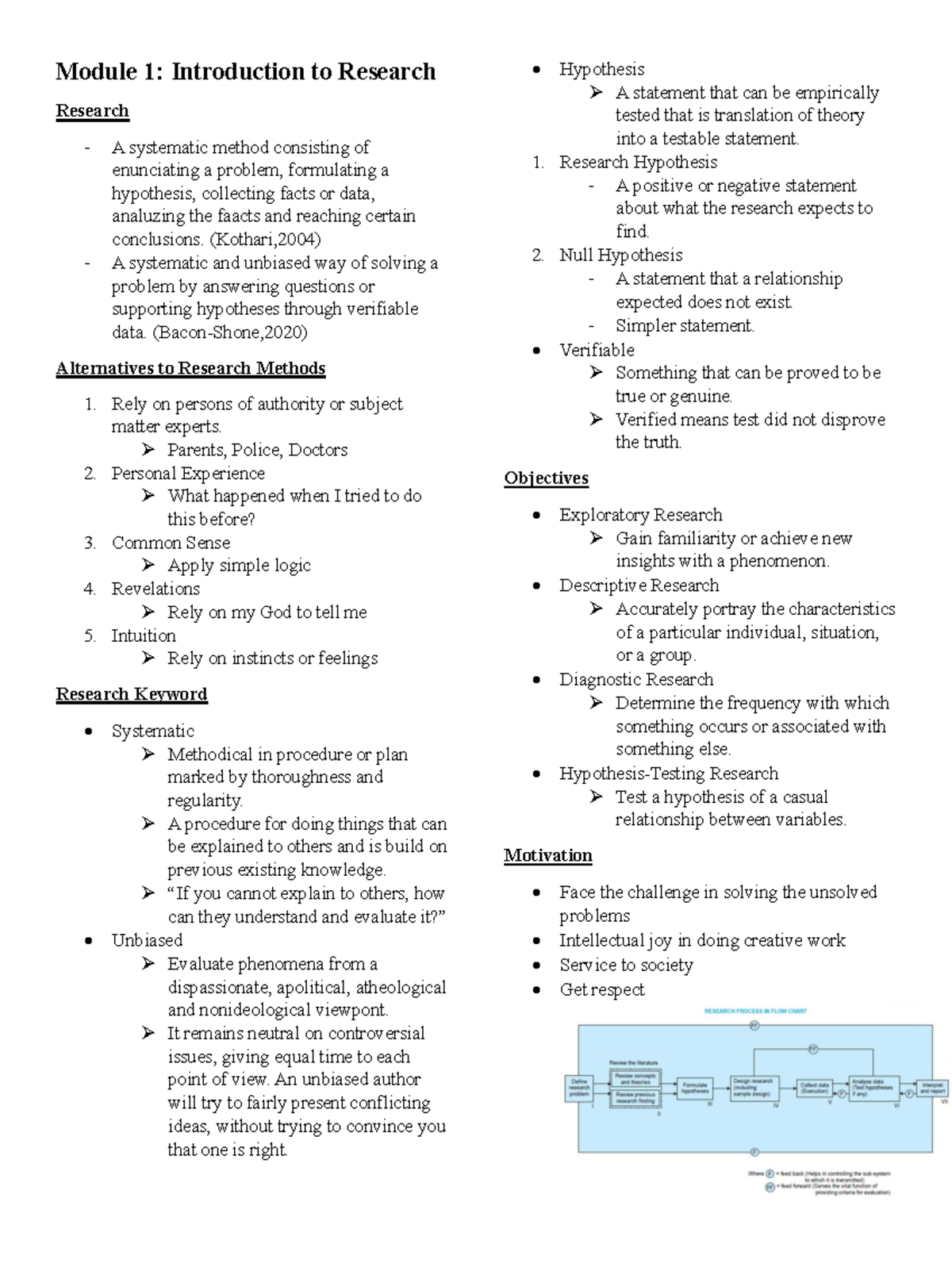 Research-Methods Reviewer - Module 1: Introduction to Research Research ...