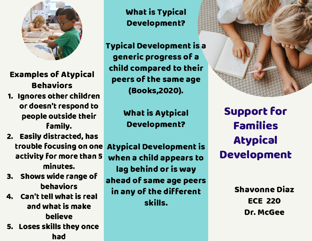 ECE22o Family Brochure 1 Support For Families Atypical Development