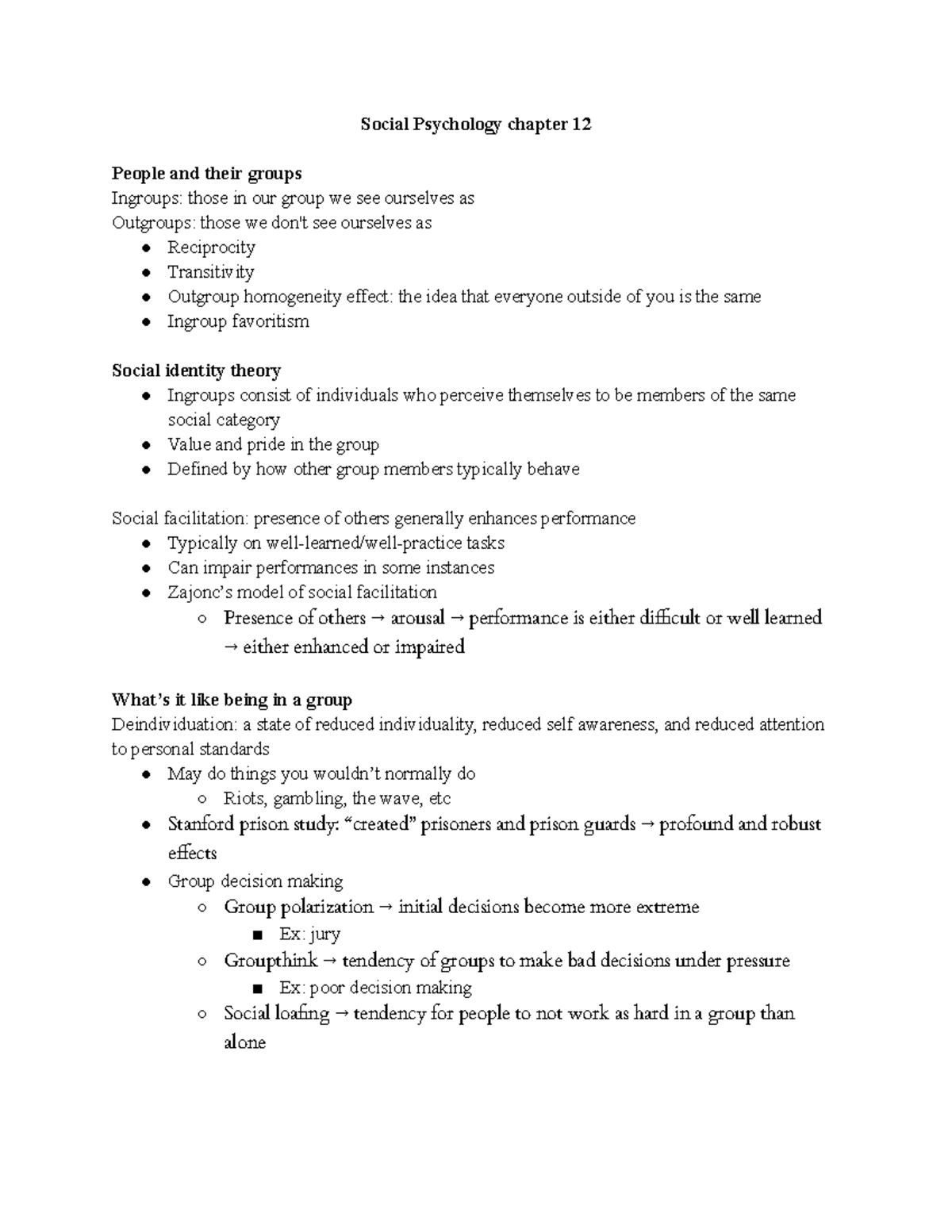 Chapter 12 social psychology - Social Psychology chapter 12 People and ...