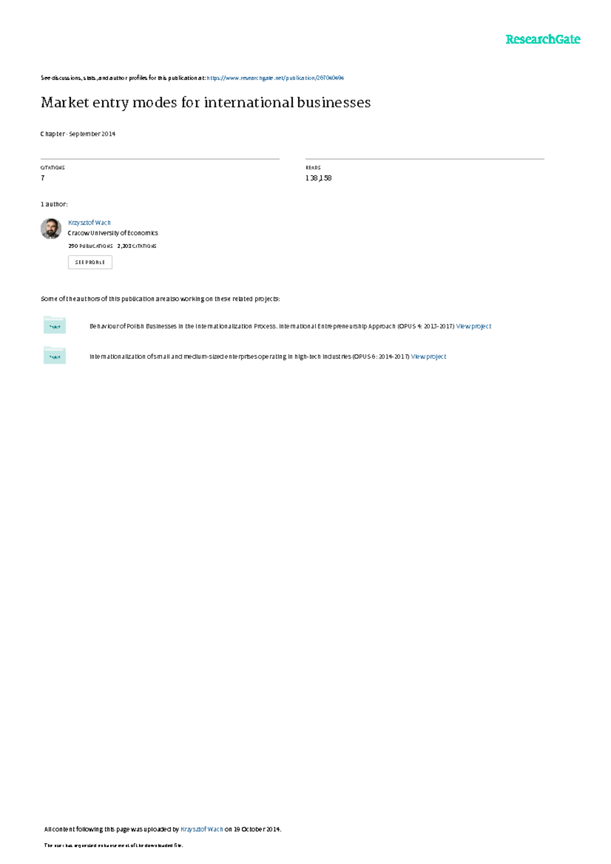 Market Entry - Used for case study on Texas Roadhouse to be able to ...