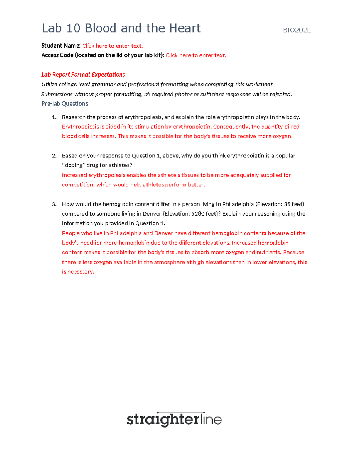 BIO202 Lab 10 (1) done - question and answers biology practical ...