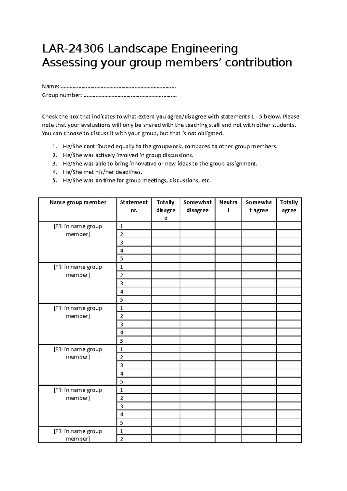 LAR-24306 Group member assessment - LAR-24306 Landscape Engineering ...
