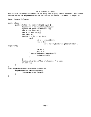 largest and second largest element of an array - import java.util ...