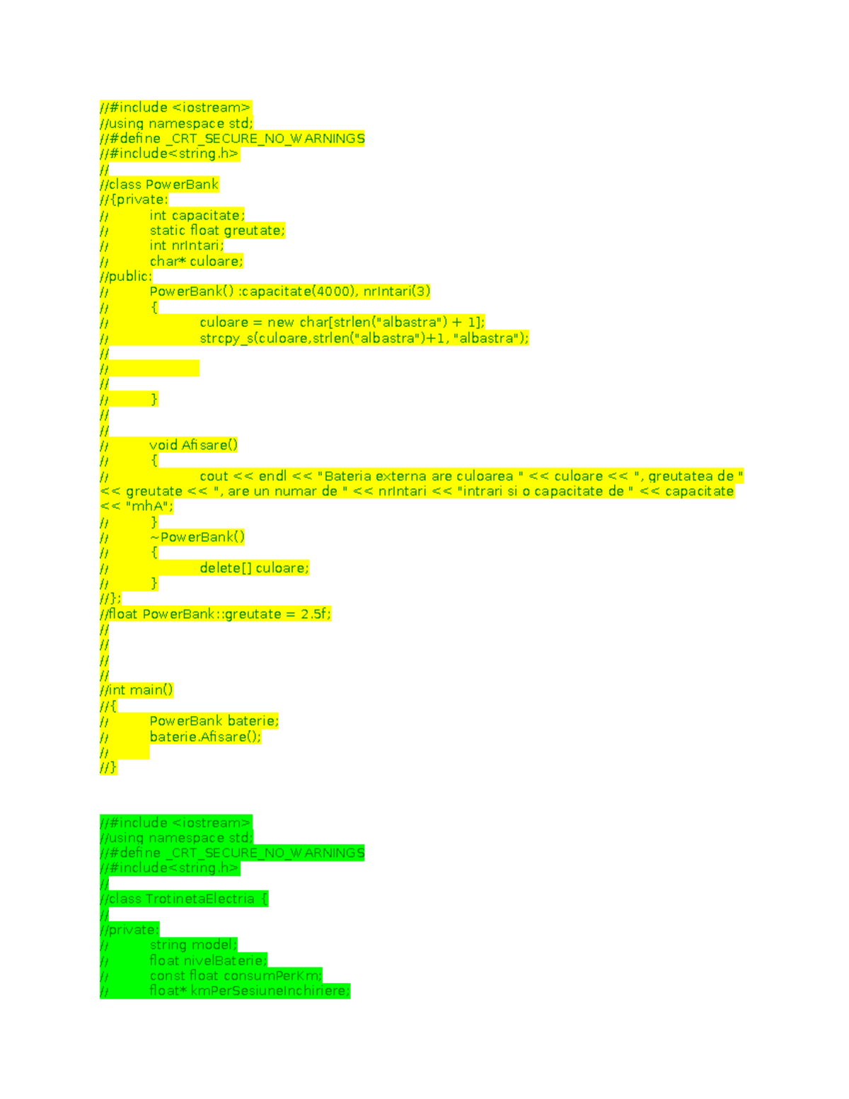 Exercitii - //#include //using namespace std; //#define _CRT_SECURE_NO_WARNINGS - Studocu