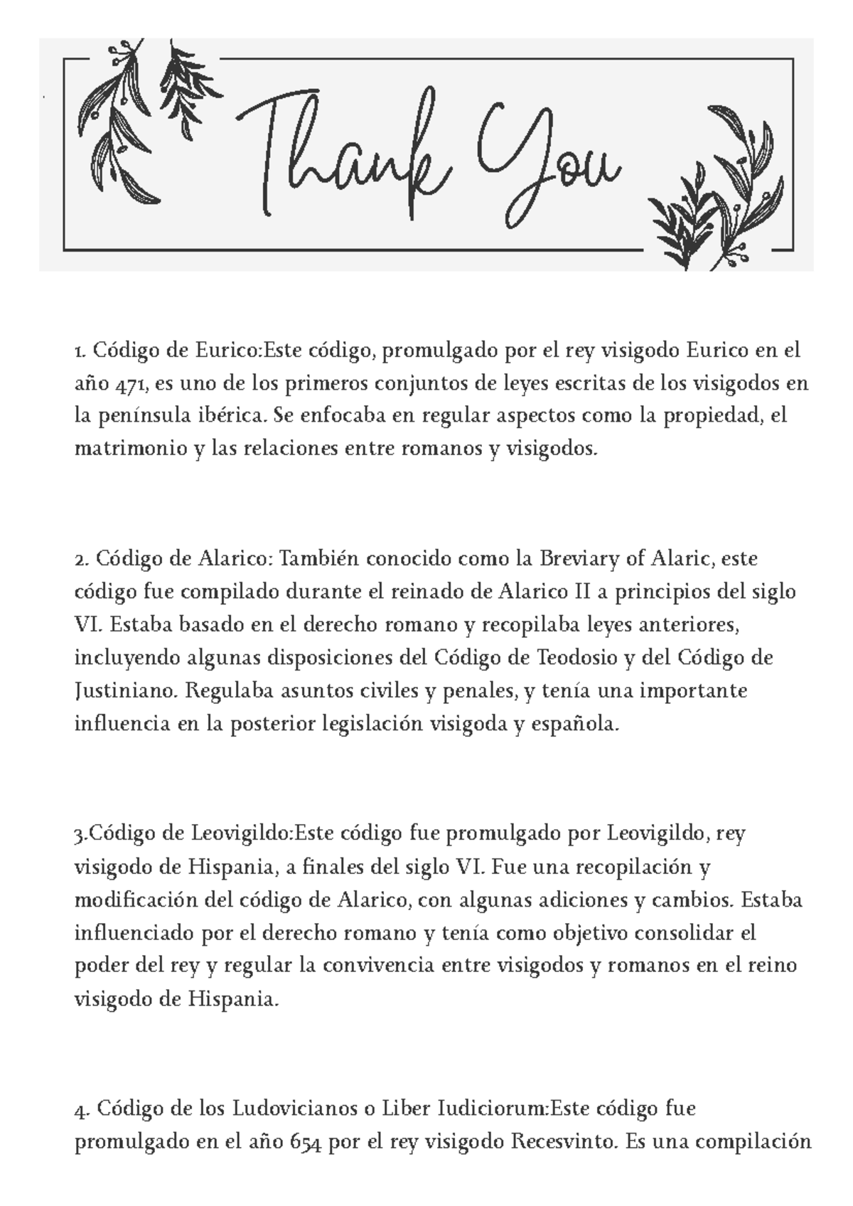 Códigos s11 H - Semana 11 historia - Código de Eurico:Este código ...