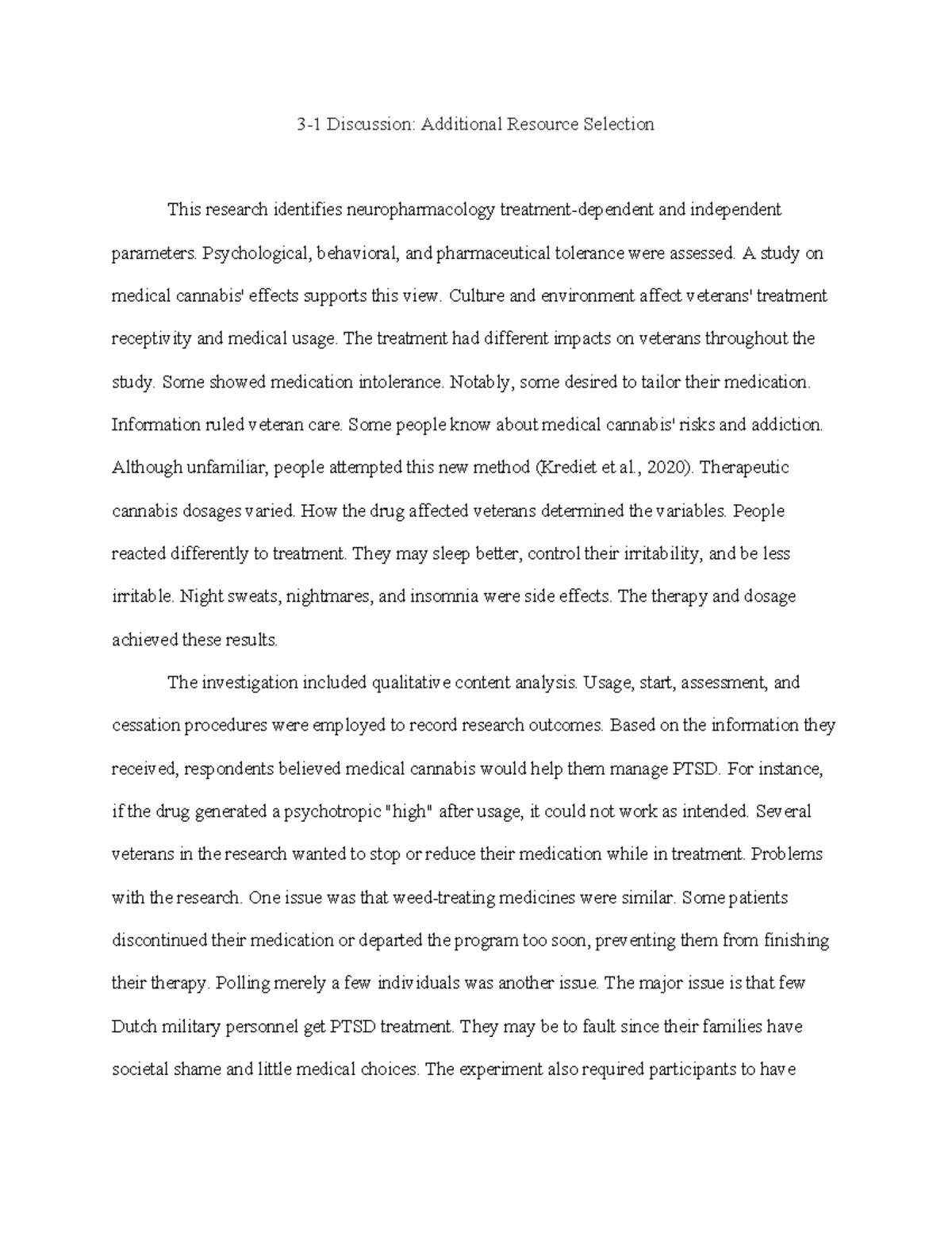 3 1 Discussion Additional Resource Selection - 3-1 Discussion ...