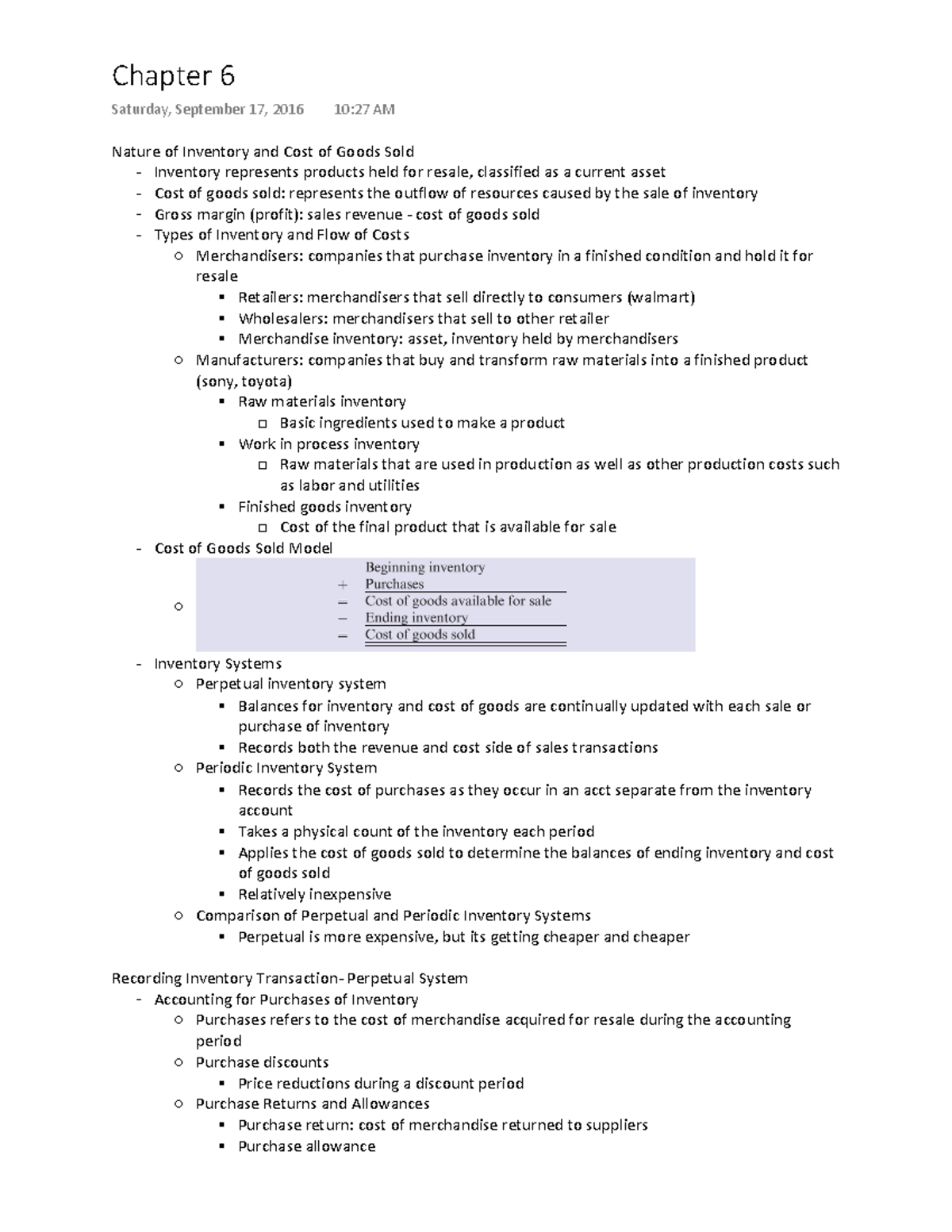Chapter 6 - Summary Cornerstones of Financial Accounting - Chapter 6 ...