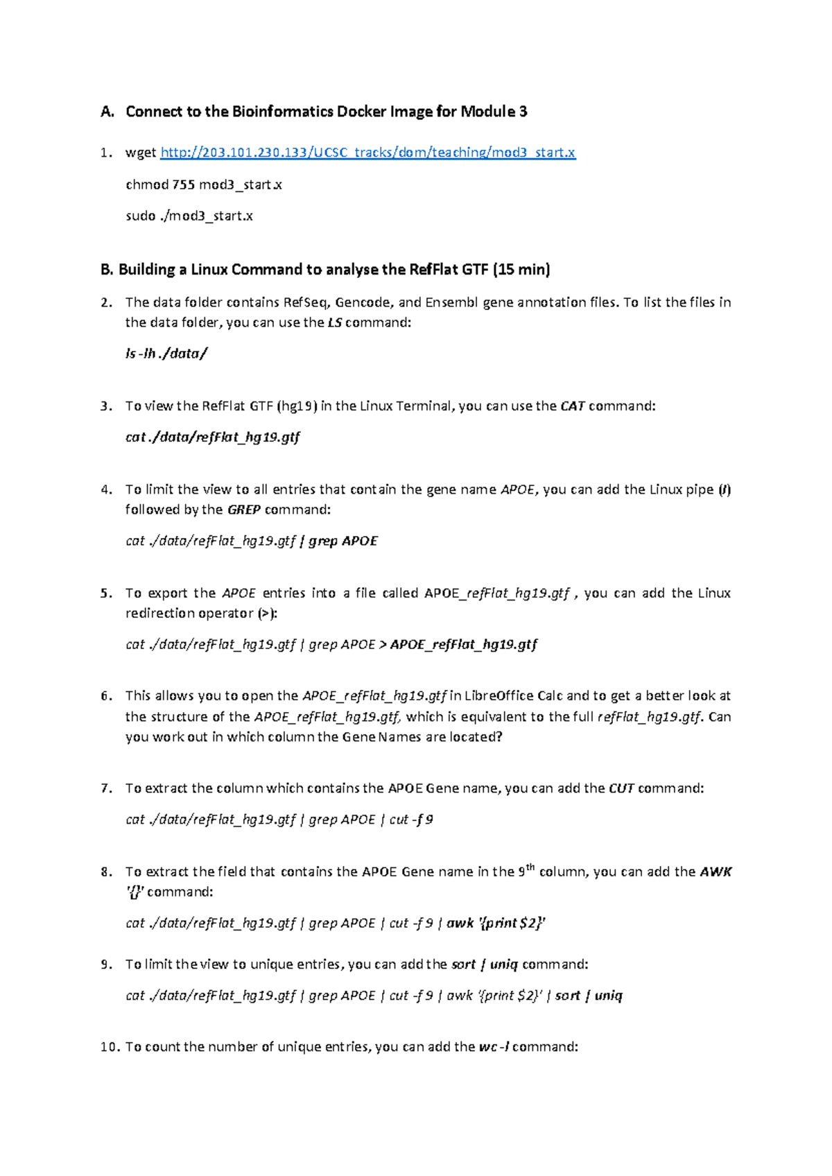 Exercise Track Changed Solutions-1 (update dom) - A. Connect to the ...