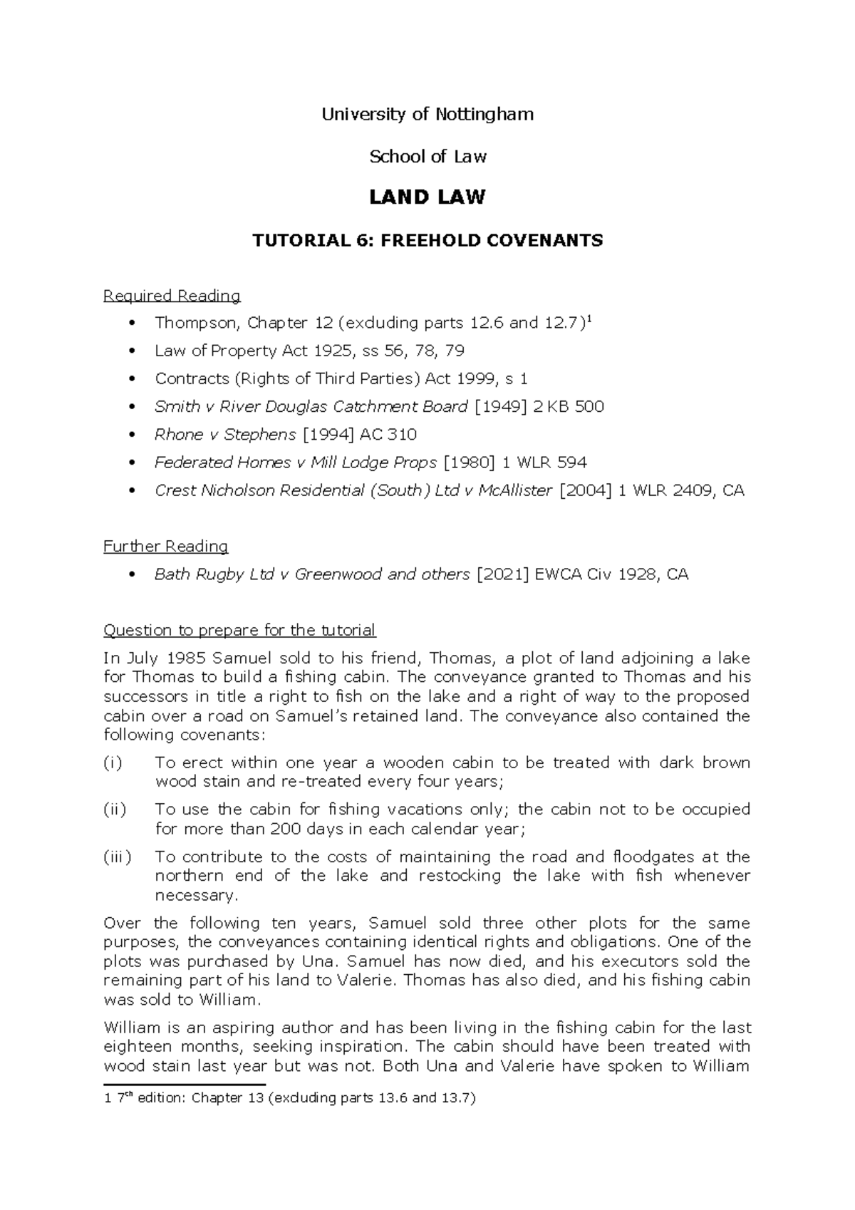 Freenhold Covenants Reading List 2022-23 - University of Nottingham ...