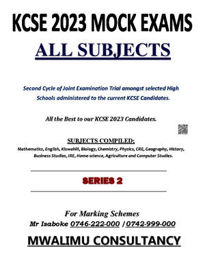 THE Samaritan KCSE Essays S2 - THE SAMARITAN POSSIBLE KCSE ESSAYS A ...