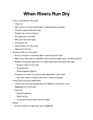 Water Pollution Lecture Notes - Water Pollution - Water Pollution ...