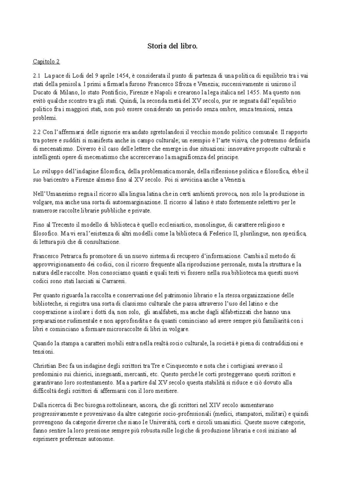storia del libro italiano, Marco Santoro - Storia del libro. Capitolo 2 ...