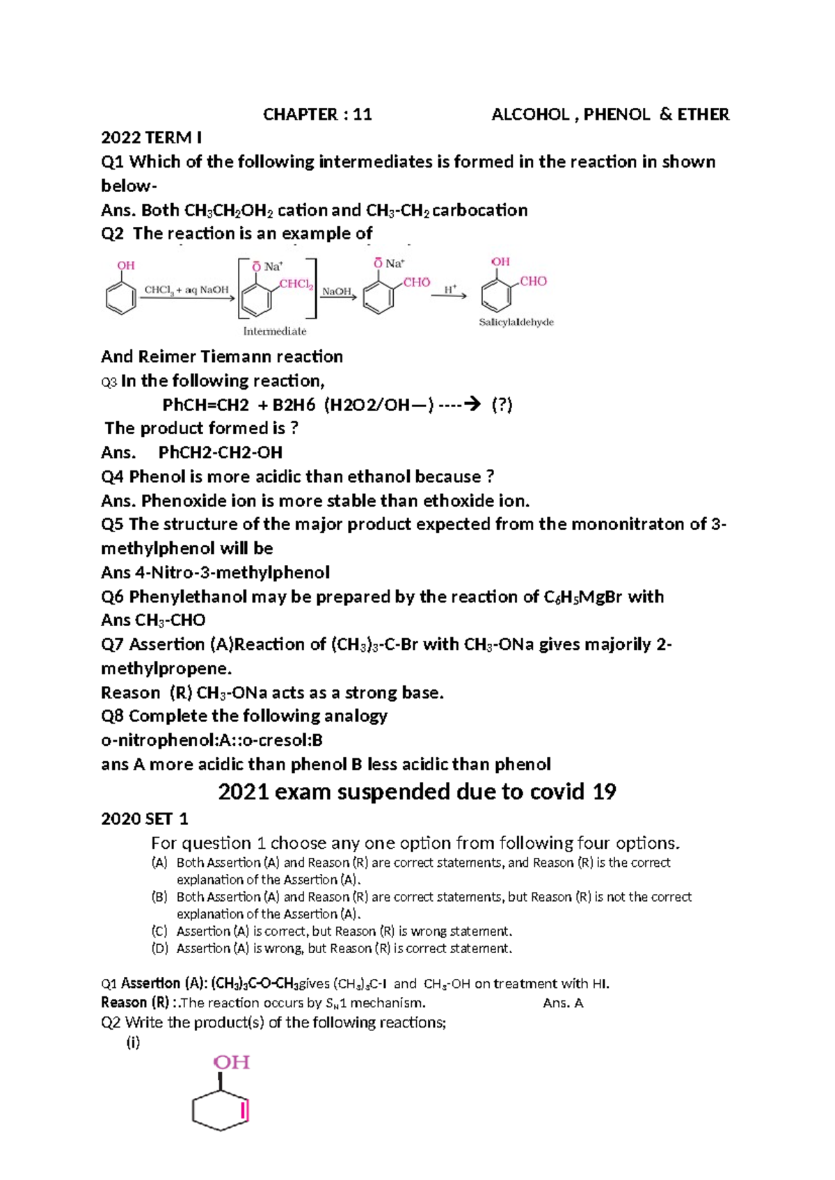 Chapter 11 Alcohol - Best chemistry project - CHAPTER : 11 ALCOHOL ...