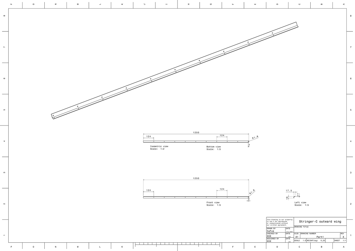 Stringer-B outward drawing - P O N M L K F E D C B A P O N M L K J I H ...