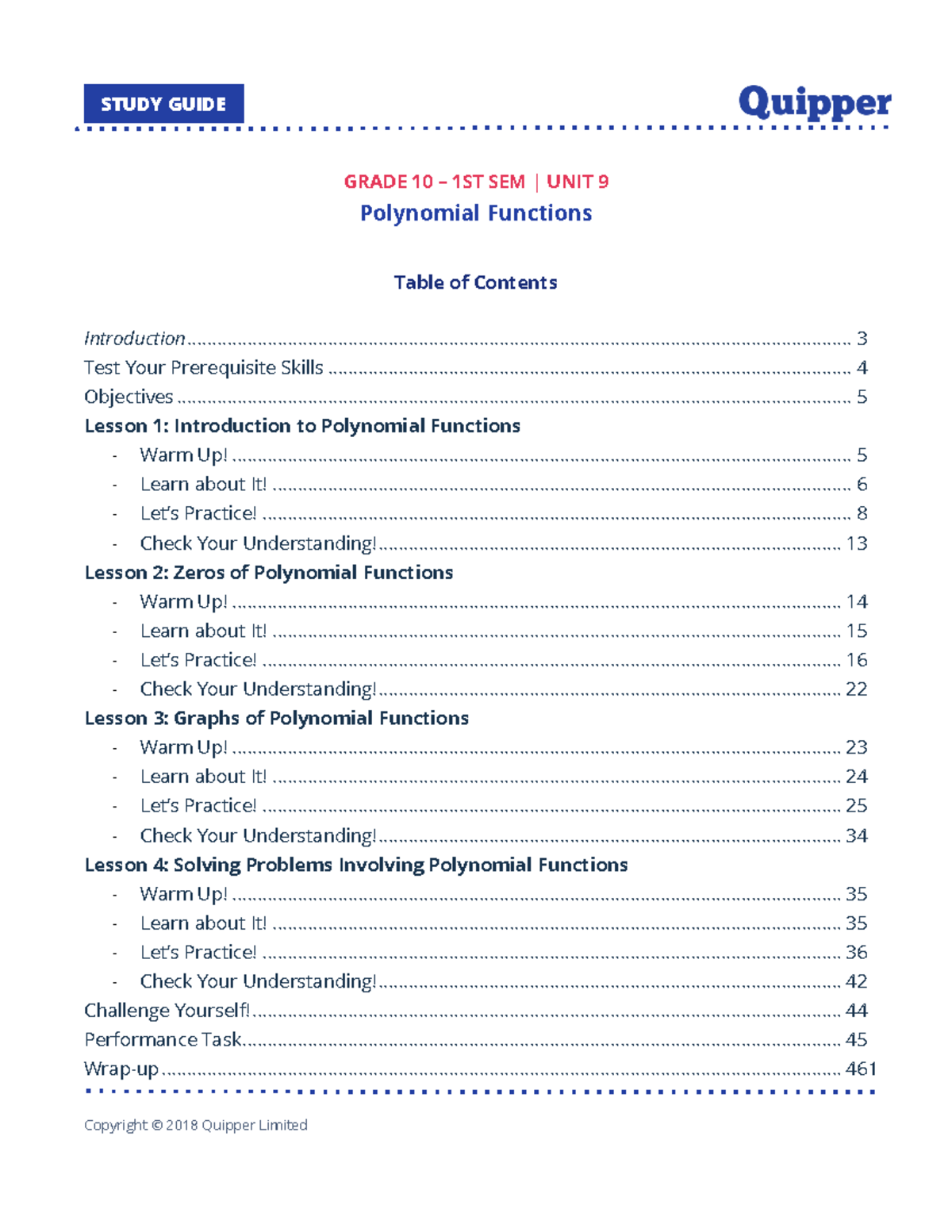 Polynomial Functions This Document Are Sent By Our Teachers As Our