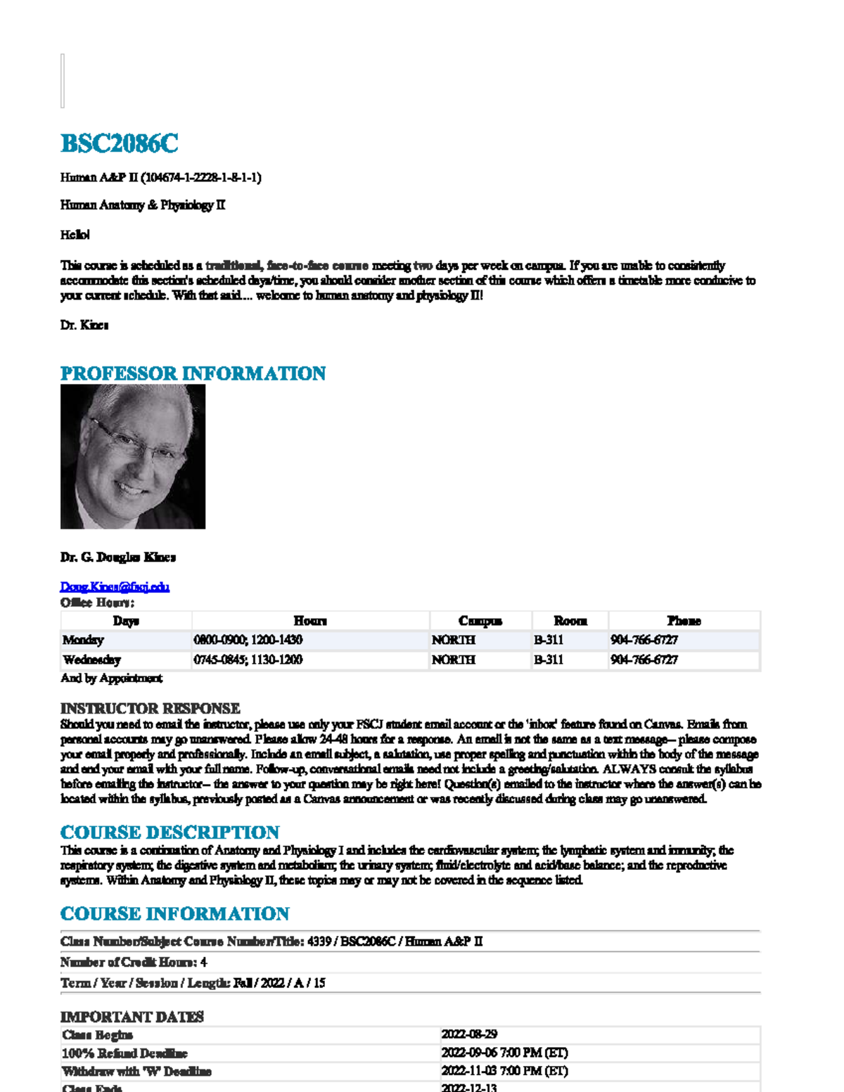 2 - Homework humanites - BSC 2085C - Studocu