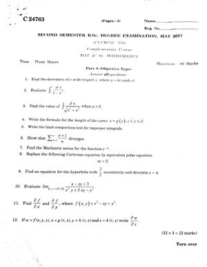 5th sem degree Quantum Mechanics - Bsc Physics - Studocu