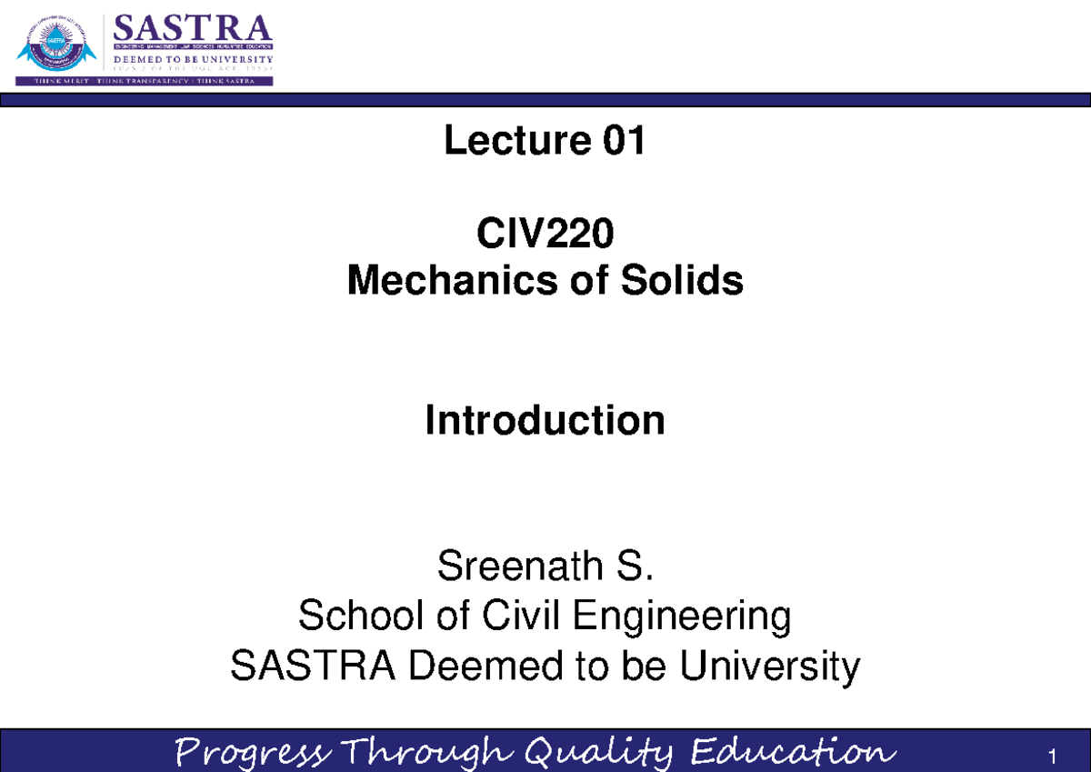 MOS Unit 1 - Lecture notes aaaaa - mechatronics - Studocu