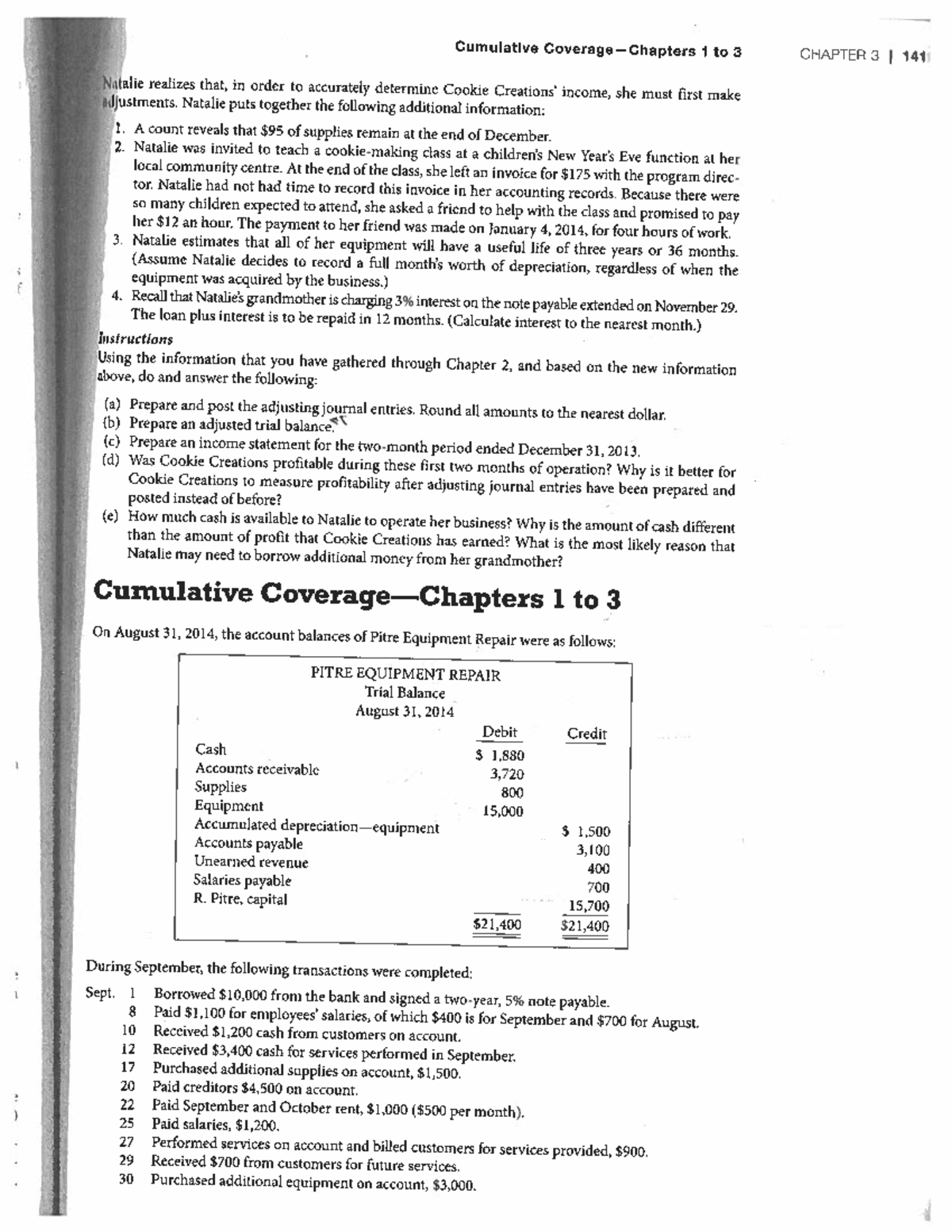 Ch3 Test accounting- 3.1 - ACCT1036 - Studocu