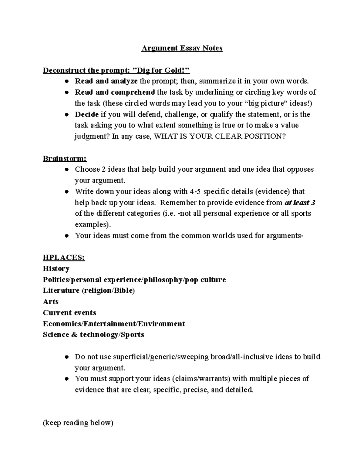 Untitled document - informational notes on how to write in ap english ...