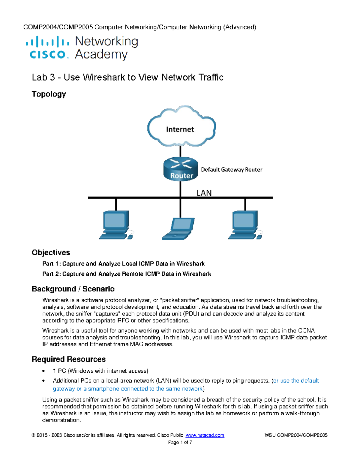 Lab3 - This is the lab for computer networking - COMP2004/COMP2005 Computer Networking/Computer ...