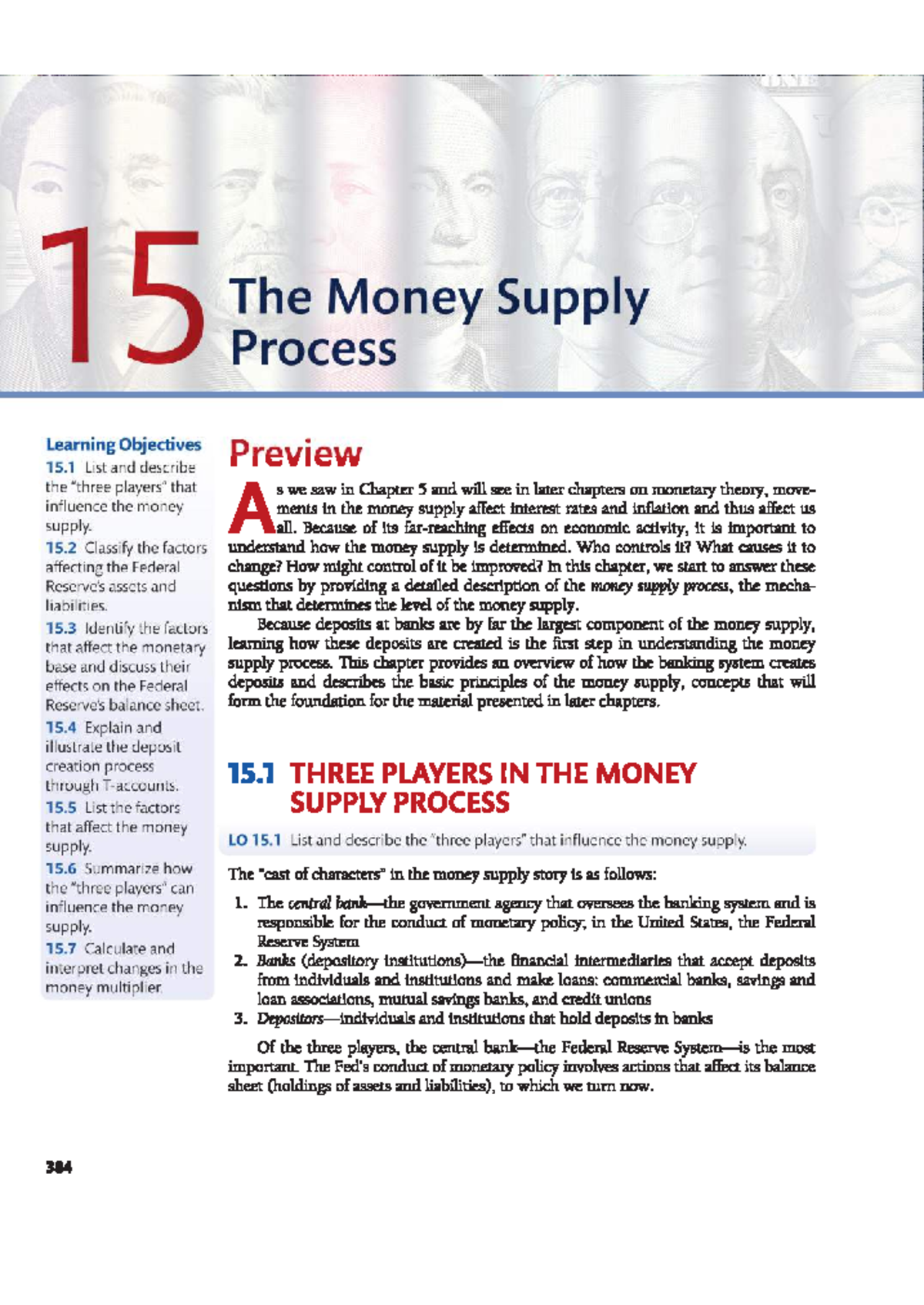 Chapter 15 The Money Supply Process - 15 The Money Supply Process ...