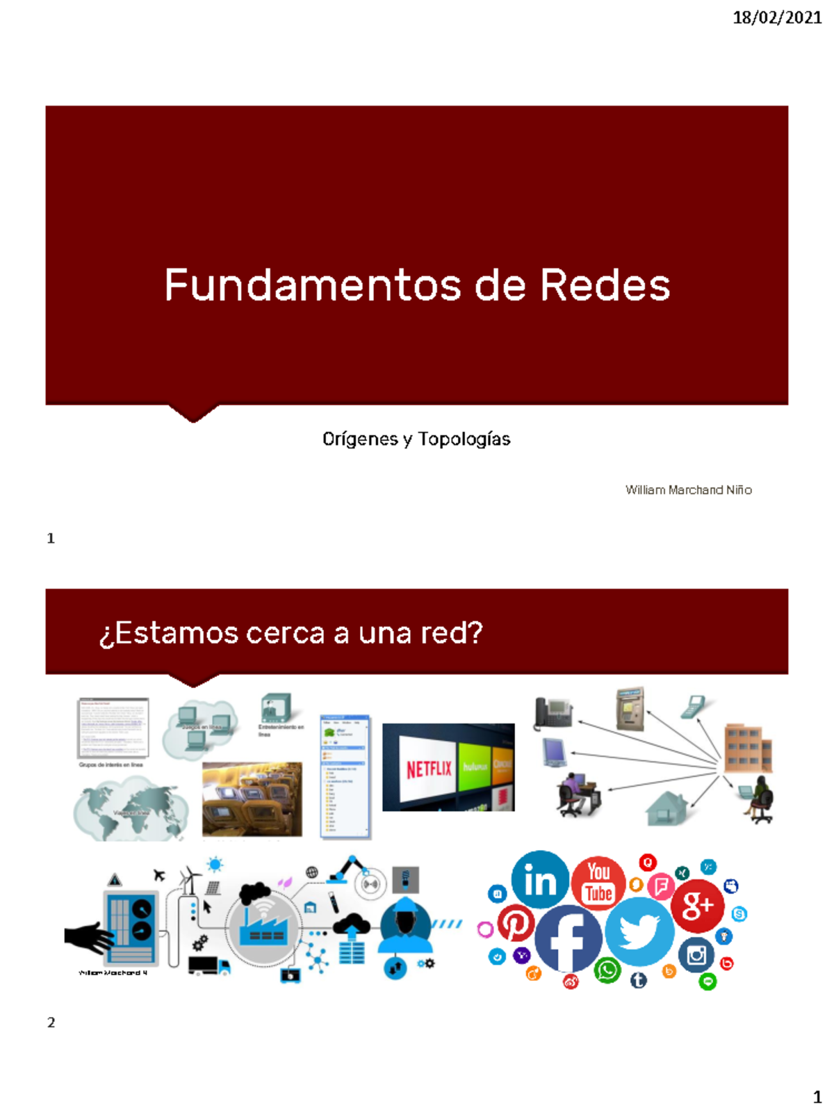 01-Fundamentos Redes -Origen-Topologias - ¿Estamos cerca a una red ...