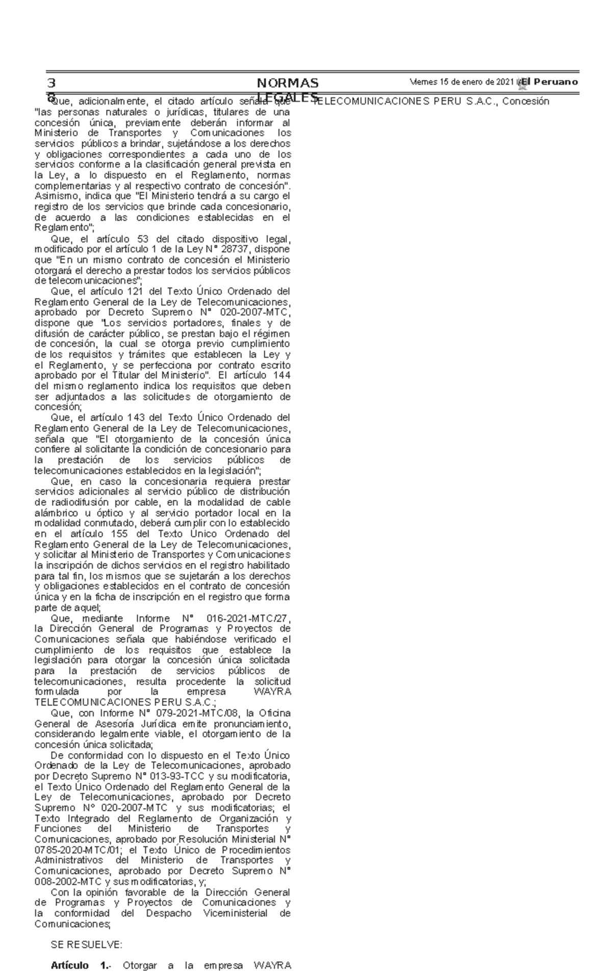 Decreto Supremo N° 002-2021- Vivienda Reglamento 31056 - 3 8 NORMAS LEGALES Viernes 15 de enero ...