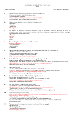 FAR Reviewer Notes CPA EXAM 2021 - Accounting - Studocu