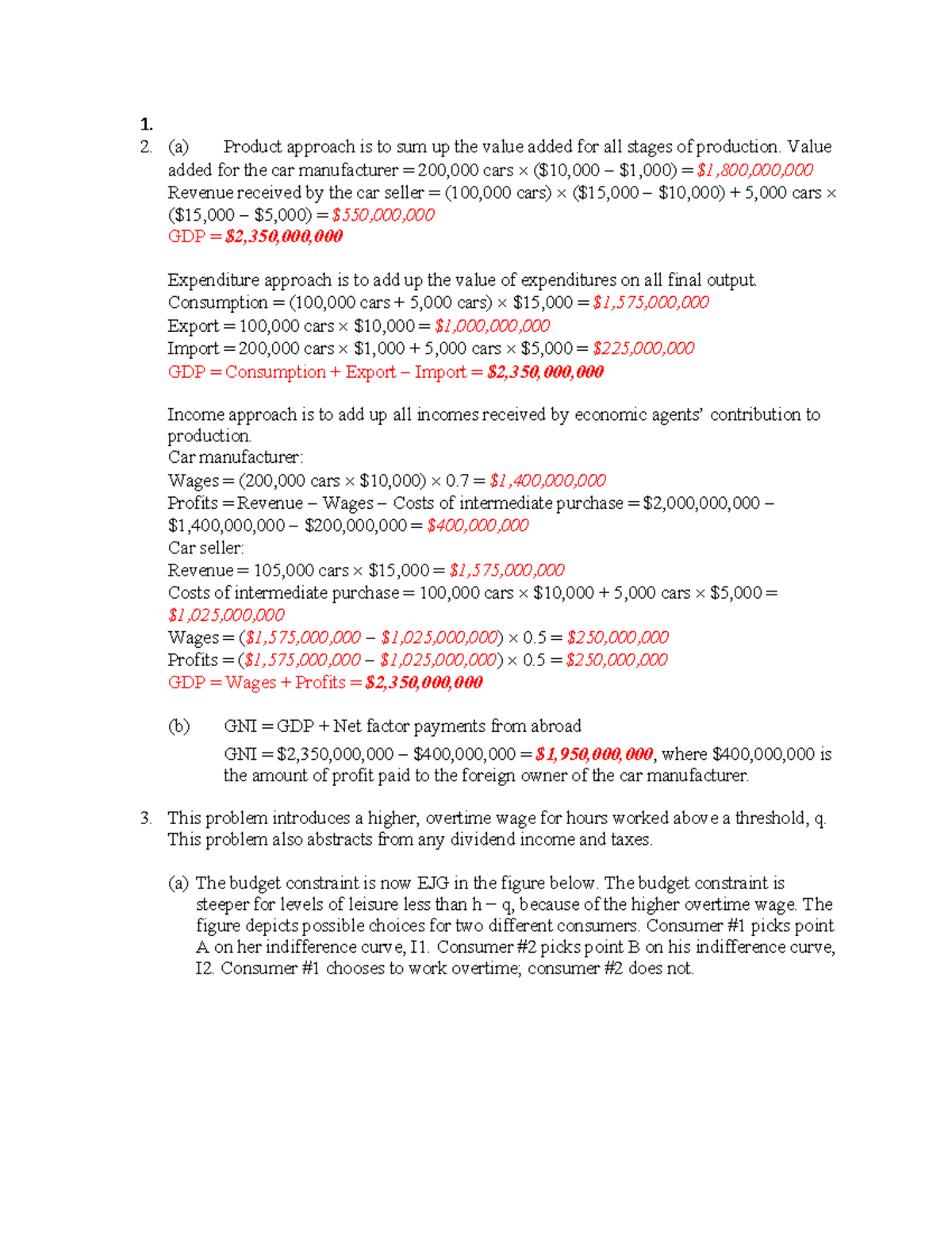 Assignment 1 short Answers - Warning: TT: undefined function: 32 1. (a) Product approach is to ...
