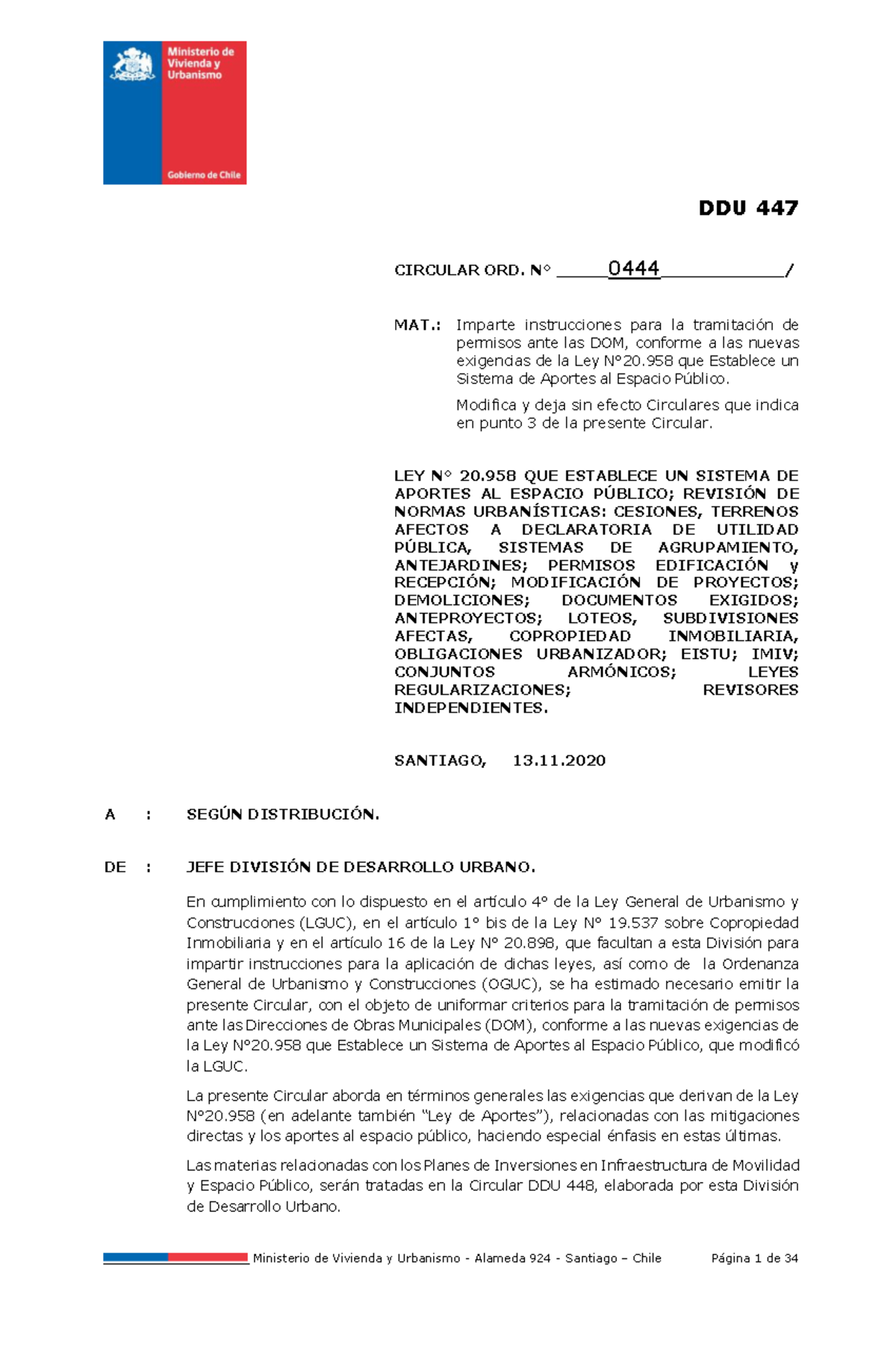 DDU 447 Circular Aportes Tramitacion permisos 12 - DDU 447 CIRCULAR ORD ...