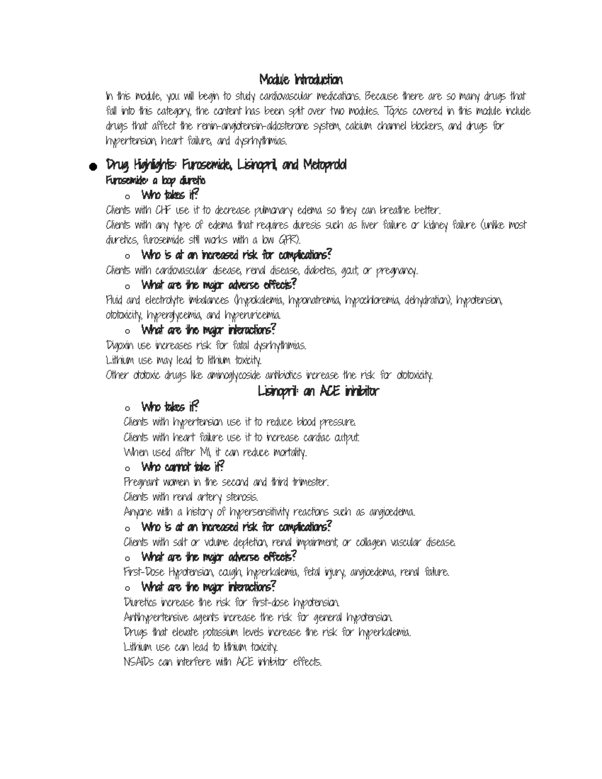 Pharm Mod 5 Key Concepts - Module Introduction In this module, you will ...