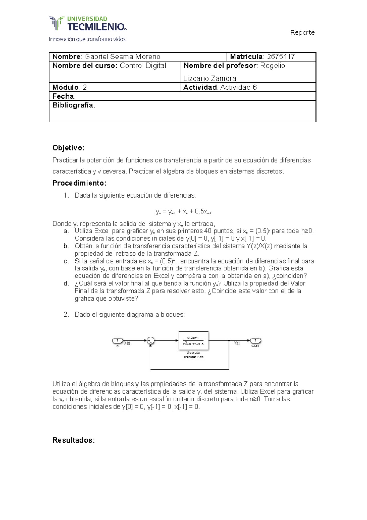 Actividad 6 - asdadsa - Reporte Nombre : Gabriel Sesma Moreno Matrícula ...